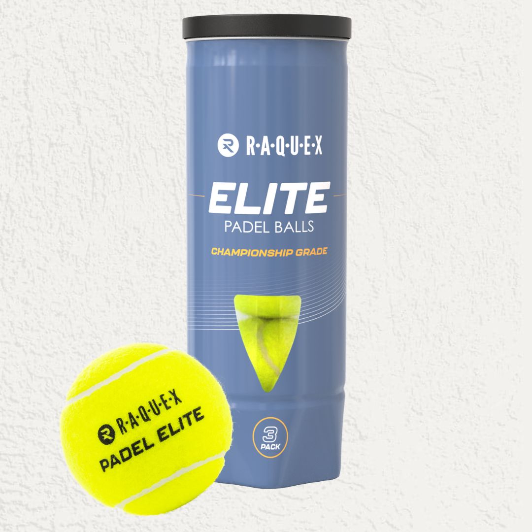 Raquex Elite Padel Balls – Tube of 3